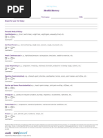 Chest ILD Patient Questionnaire | PDF | Cough | Human Diseases And ...