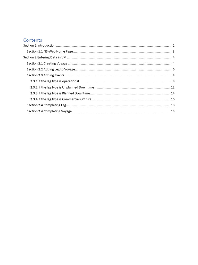 Voyage Management Operations Guide | PDF | Software | Computing