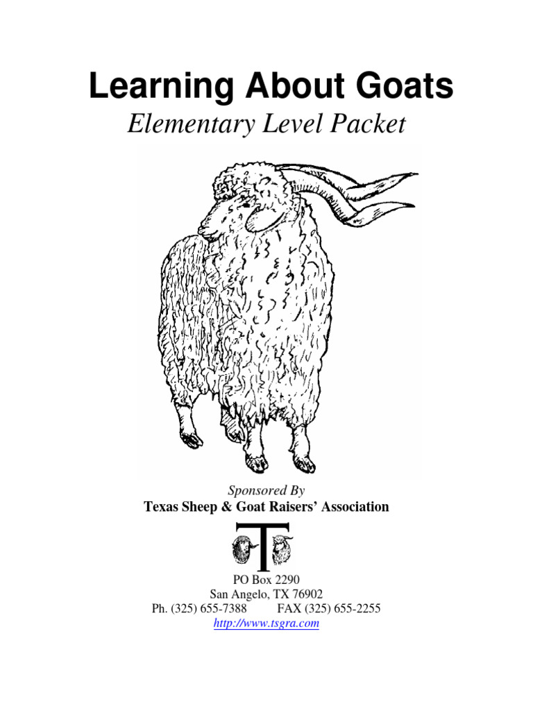 Learning About Goats 1 | PDF