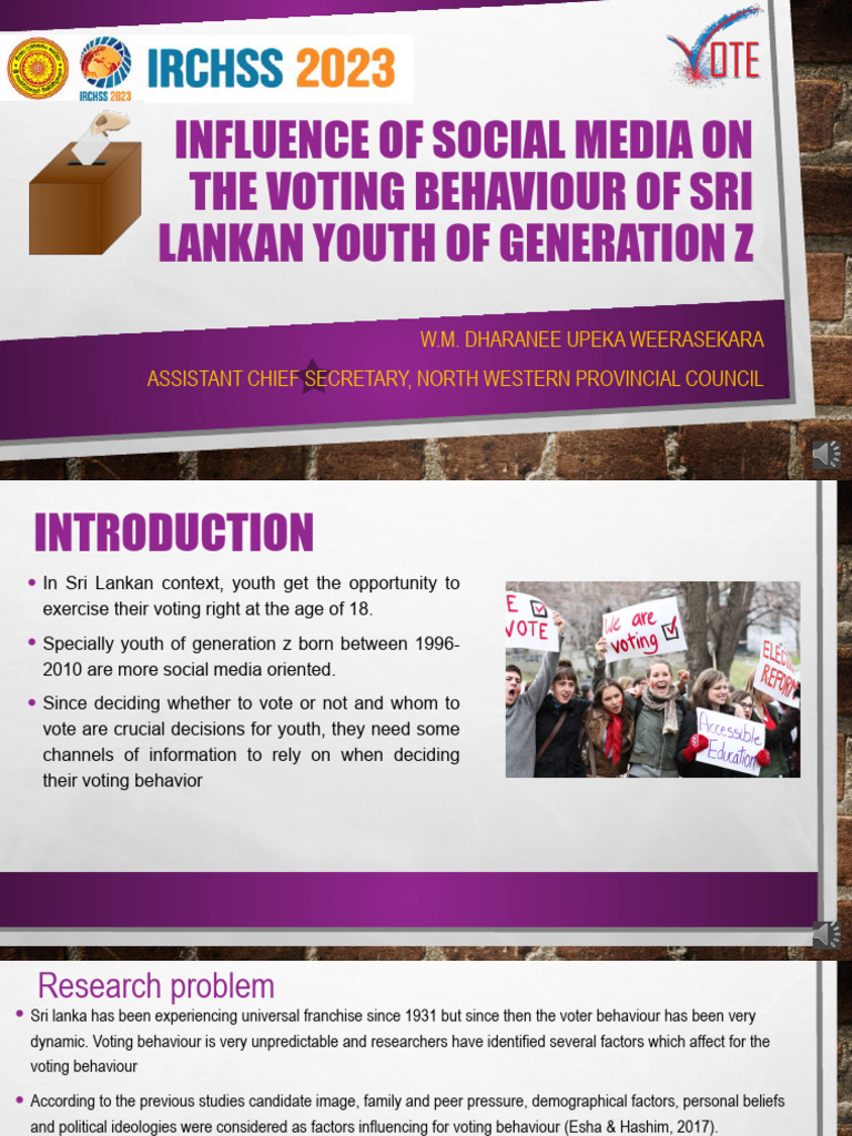 Influence of Social Media On Voting Behaviour | PDF | Social Media ...