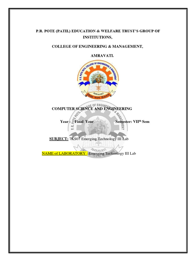 Harshal ET 3 Lab Manual New | PDF | Graphical User Interfaces | Statistical Classification