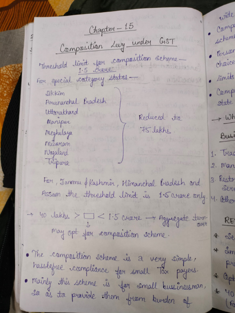GST Composition Scheme Overview | PDF