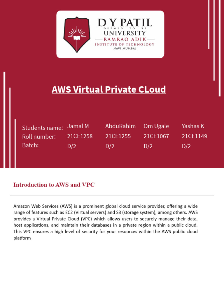 D15 Aws-Vpc | PDF