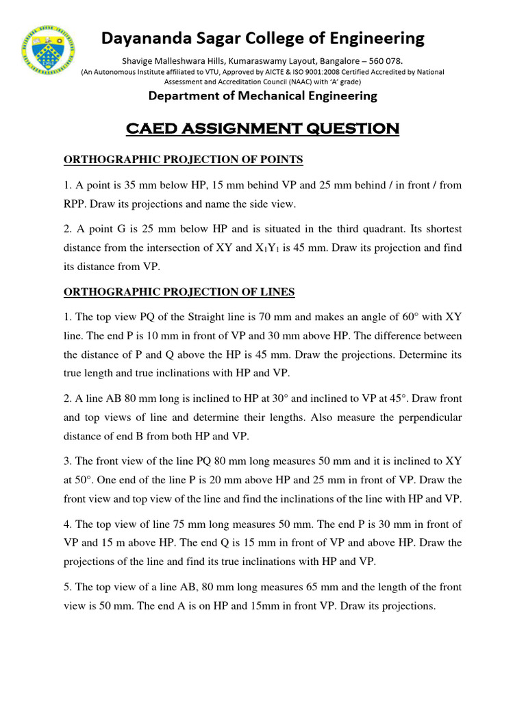 Assignment Problems On Points and Lines | PDF
