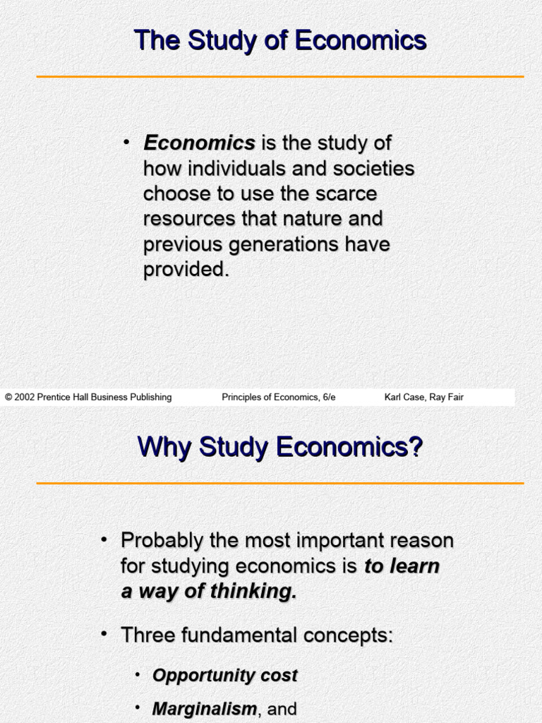 CH 01 | PDF | Economics | Opportunity Cost