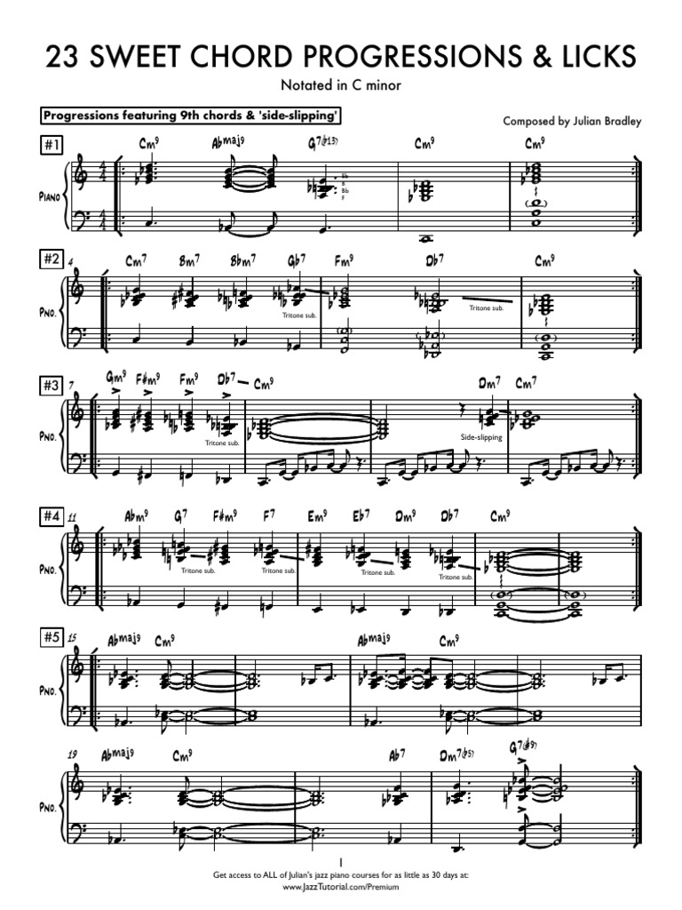 23 Sweet Chord Progressions 231028 023157 | PDF