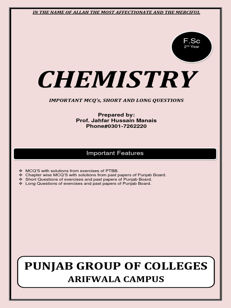 Chemistry Notes 12th | PDF