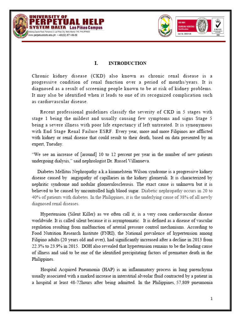 Chronic Kidney Disease Case Study Pdf