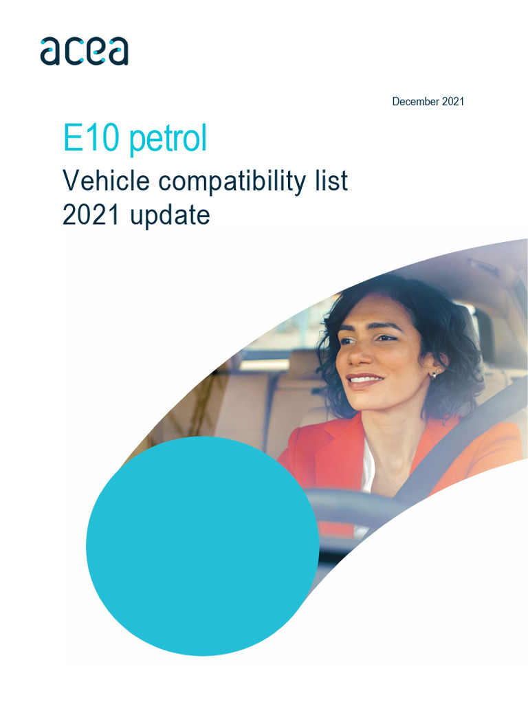 E10 Petrol Fuel-Vehicle Compatibility List-2021 Update | PDF | Gasoline ...