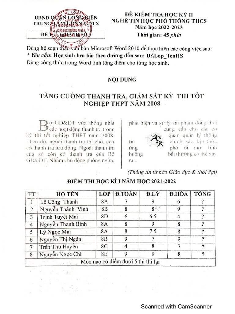 De Ktra Nghe 22-23 | PDF