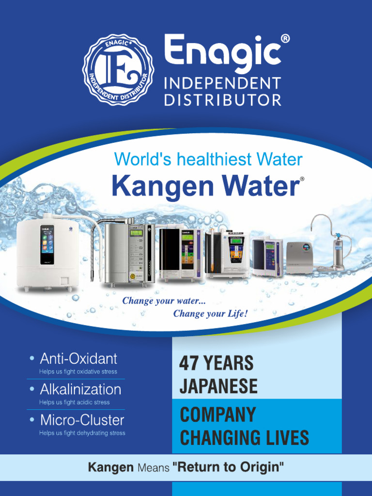Kangen Enagic Water Brochure OCT 2021 | Download Free PDF | Hypoxia (Medical) | Physical Sciences