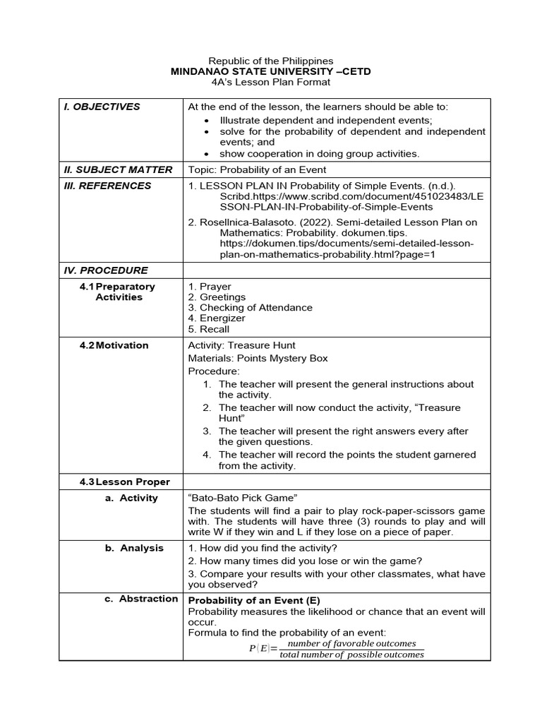 DLP Lesson 6 | PDF | Odds | Probability