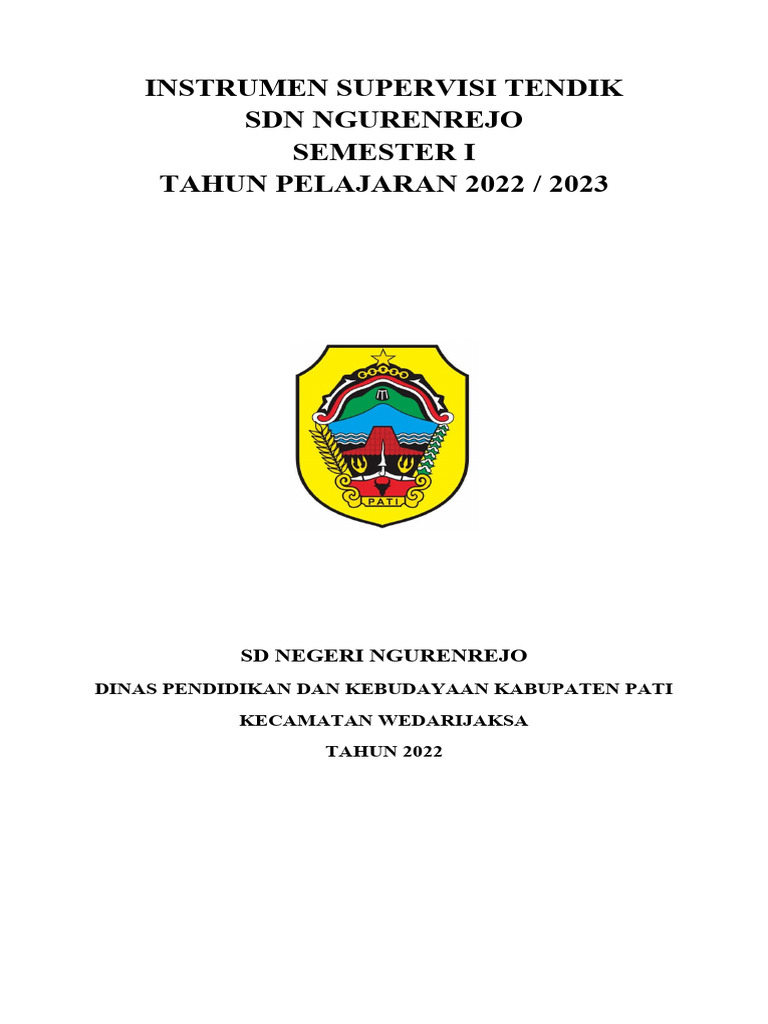 1.3 Instrumen Supervisi Tendik | PDF
