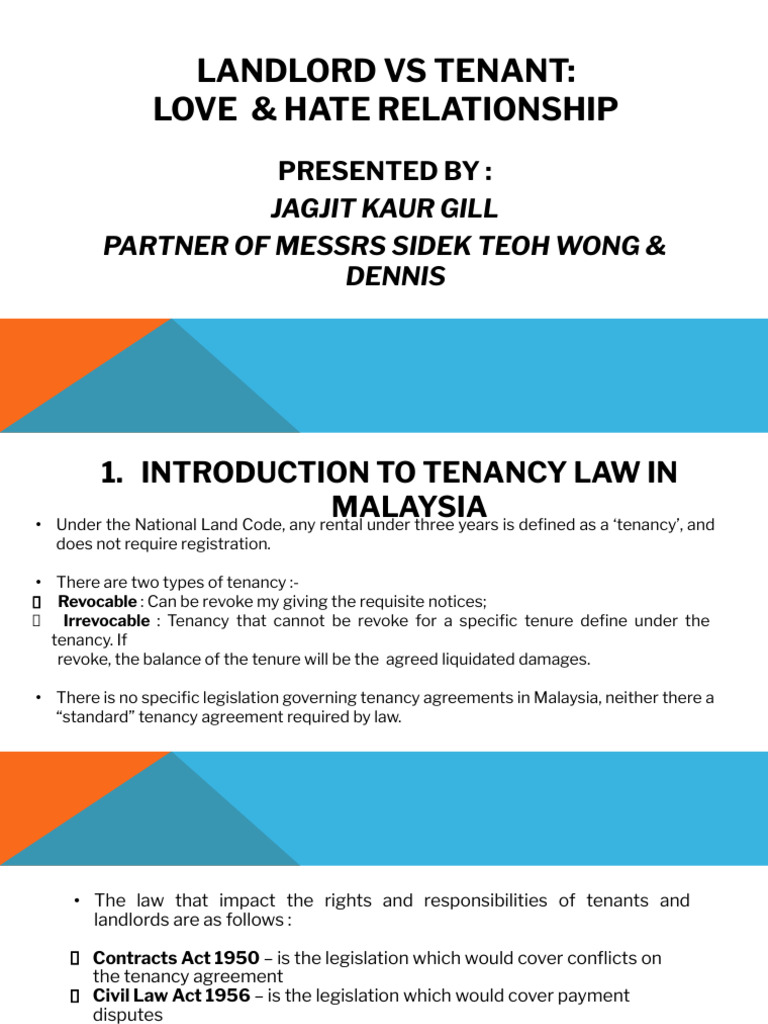 Right and Liabilities of Landlord and Tenant | PDF | Leasehold Estate ...