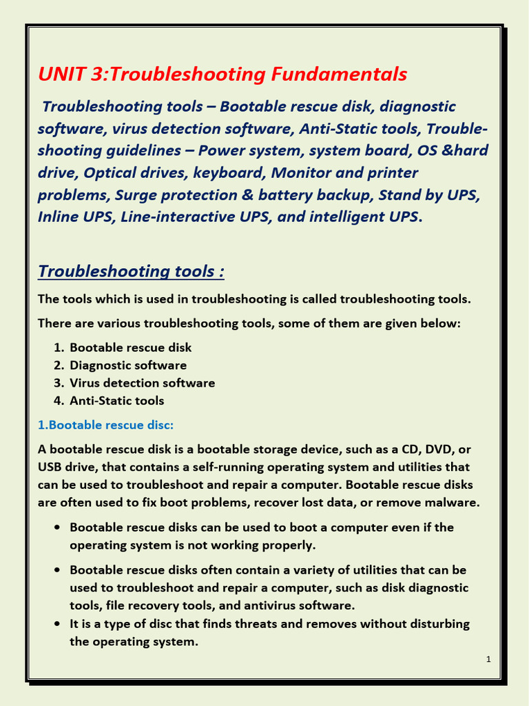 IT Troubleshooting Essentials | PDF | Antivirus Software | Computer Virus
