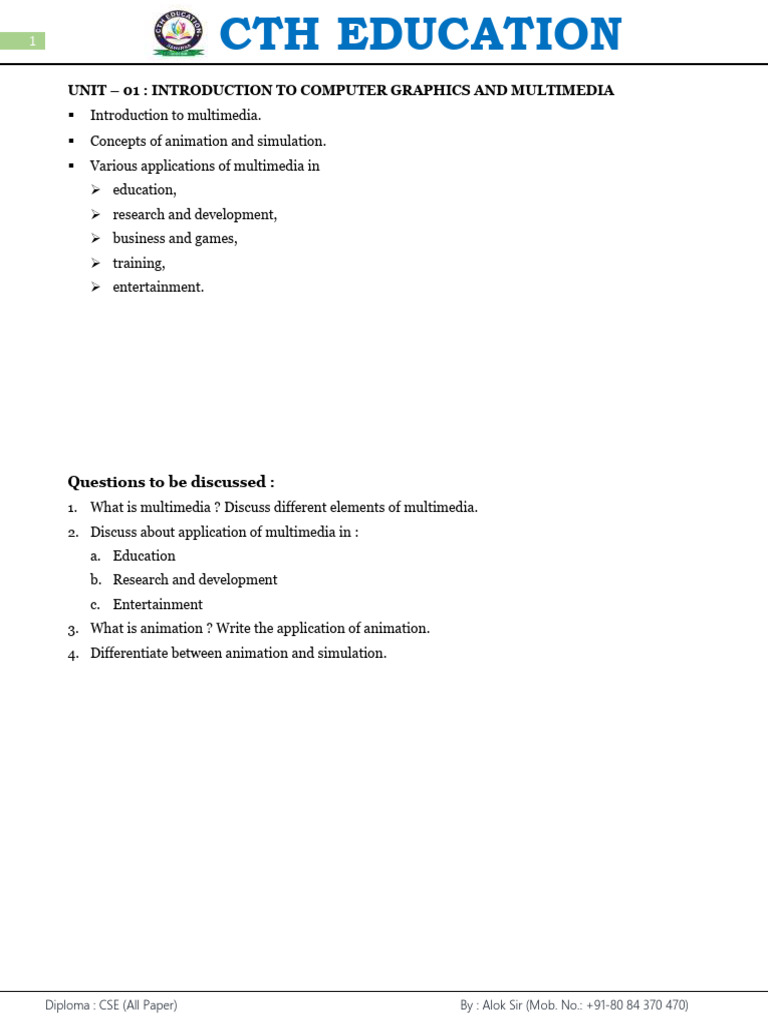 Multimedia Technology | PDF