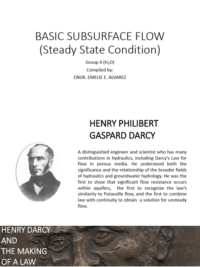 Basic Subsurface Flow 1 Pdf Aquifer Groundwater