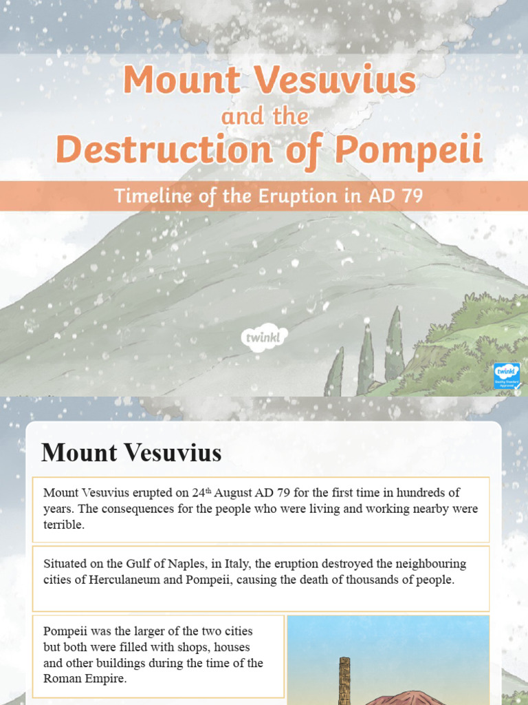 Mount Vesuvius Eruption Timeline | PDF | Mount Vesuvius | Volcano