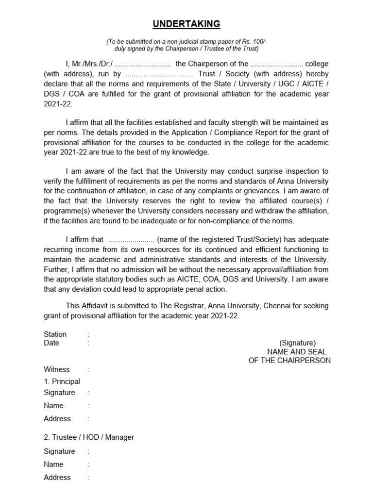 Undertaking | Download Free PDF | Justice | Crime & Violence