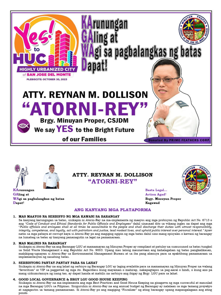 Atorni Rey Plataporma 2023 | PDF