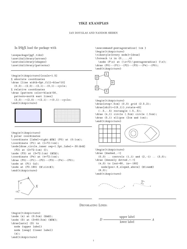 Tikz Tutorialrgg | PDF | Euclidean Geometry | Geometry
