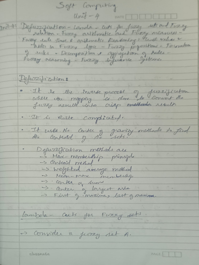 Sc Unit 4 Notes Pdf 