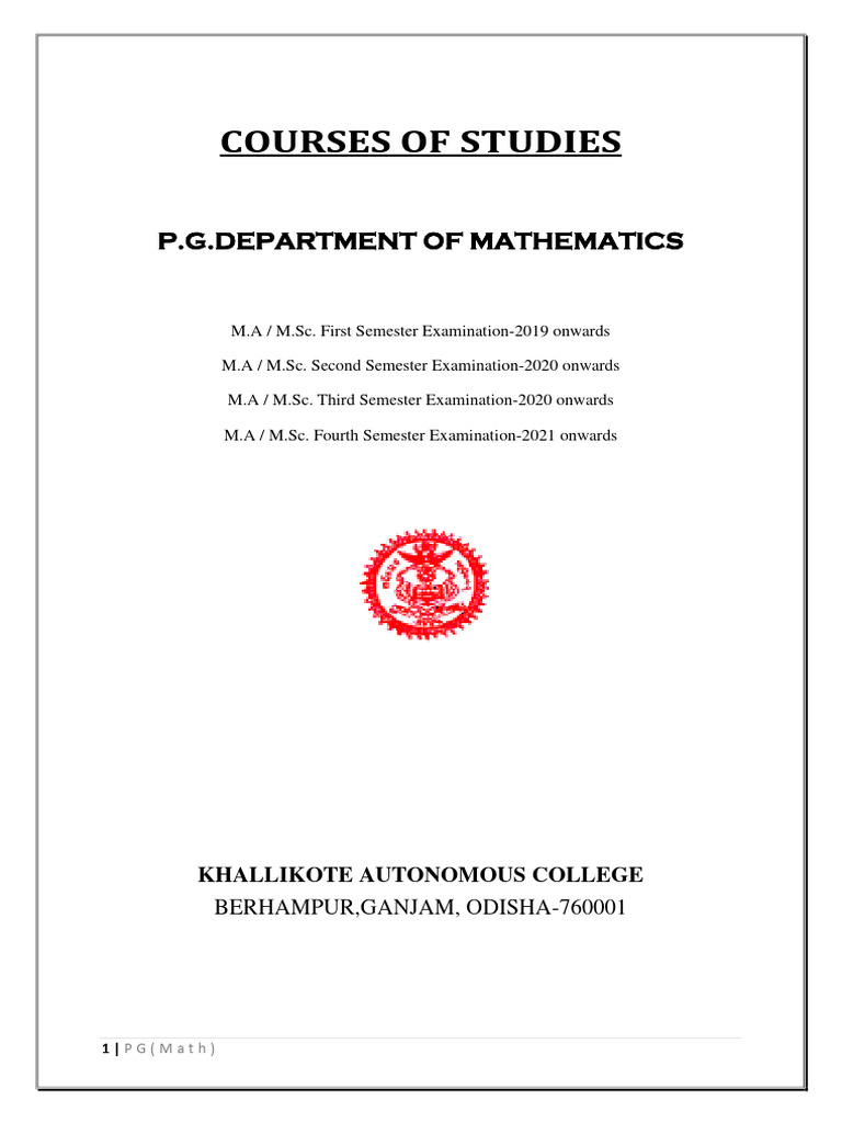 Mathematics PG | PDF | Navier–Stokes Equations | Fluid Dynamics
