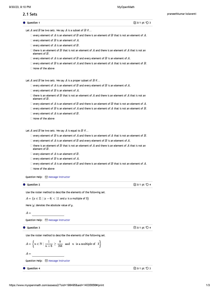 Math Assignment | PDF