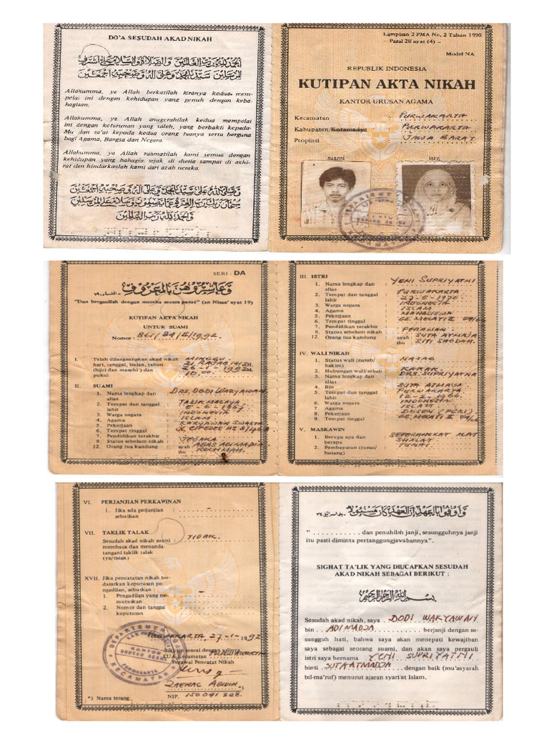 Akta Nikah | PDF