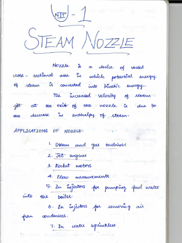 Thermal Engineering Unit 1 | PDF