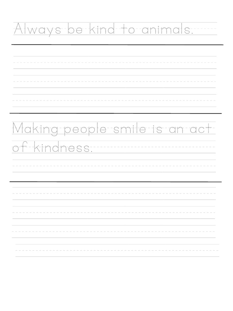 Positive Affirmation Handwriting Practice | PDF | Self-Improvement