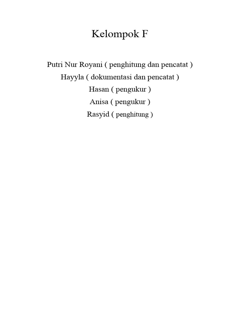 Laporan Hasil Menghitung Tinggi Tiang Bendera (Kelompok F 10 E4) | PDF | Perjalanan