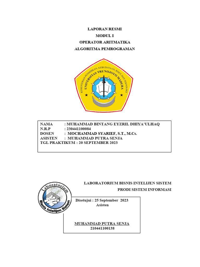 Lapres Modul 1 | PDF
