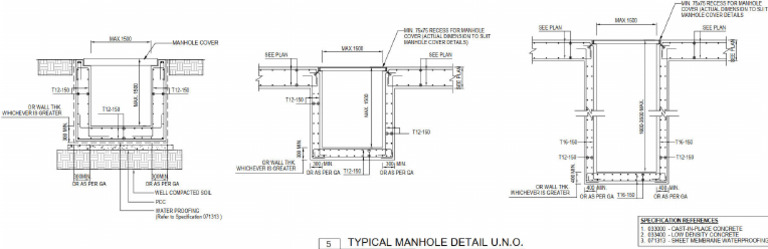 Typical Manhole Details | PDF