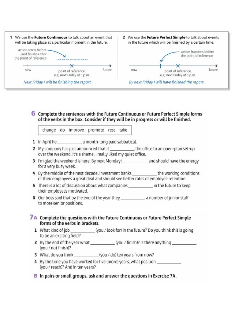 Future Perfect And Continuous Pdf