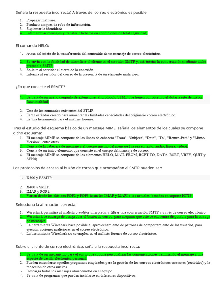 Análisis de Protocolo SMTP y Seguridad | PDF