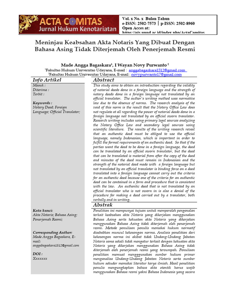 Jurnal Made Angga Bagaskara - Revisi | PDF | Languages | Foreign ...