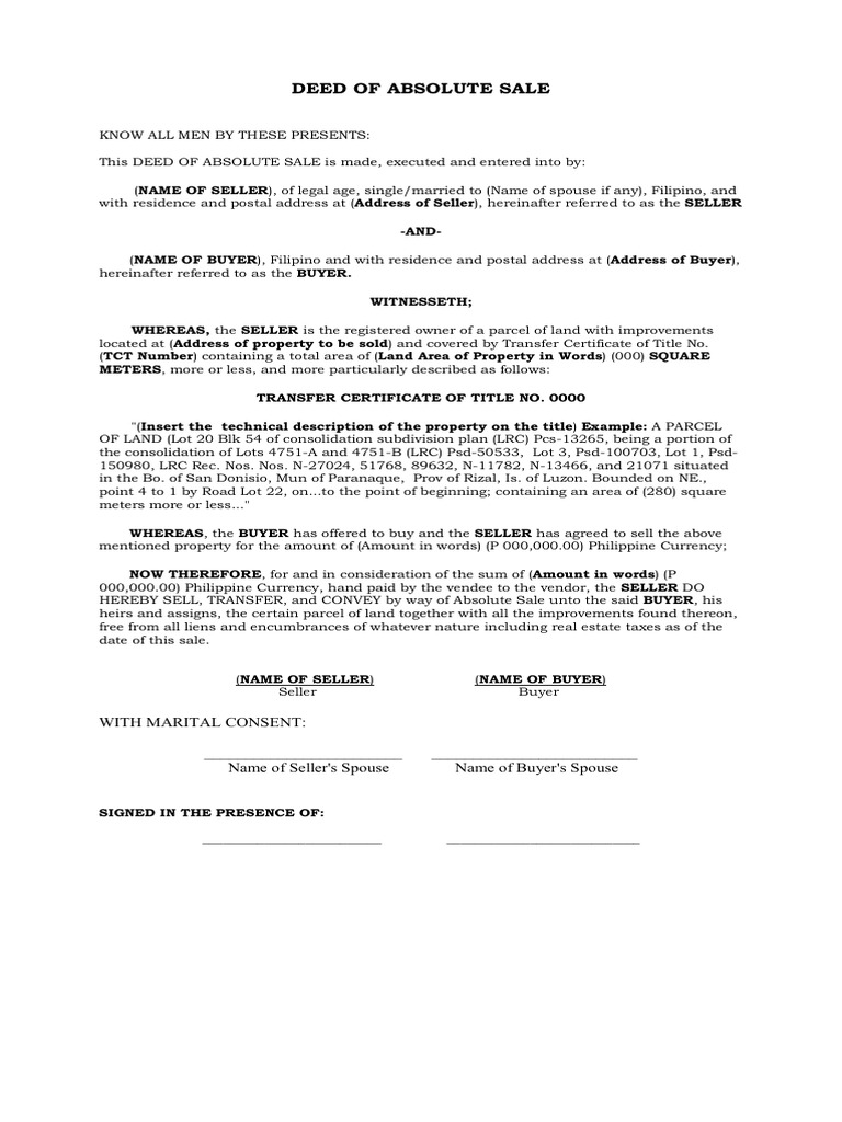Legal Forms Sample | PDF