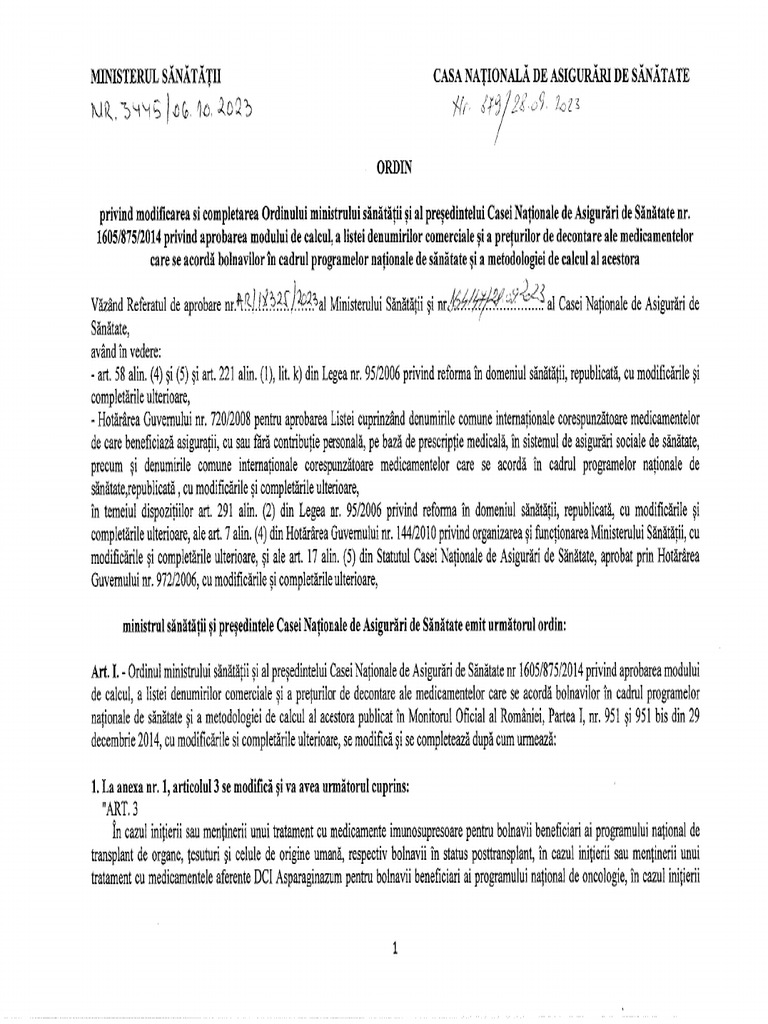 Ordin Ms3445 Cnas879 Val De La 01 10 2023 Pdf