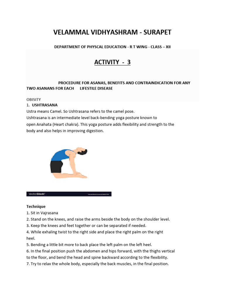Activity - 3 - Yoga Practicals Grade 12 Record Materials | PDF | Asana ...