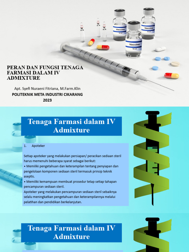 PERTEMUAN 2 IV Admixture | PDF