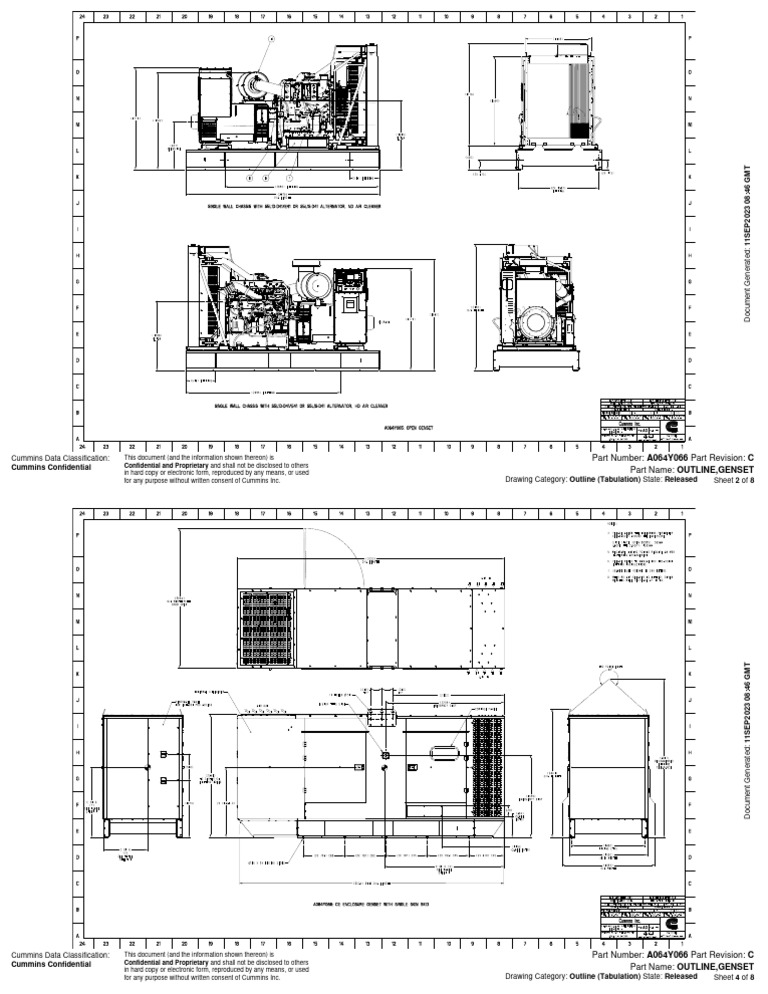 Genset G.a.drawing 550 | PDF