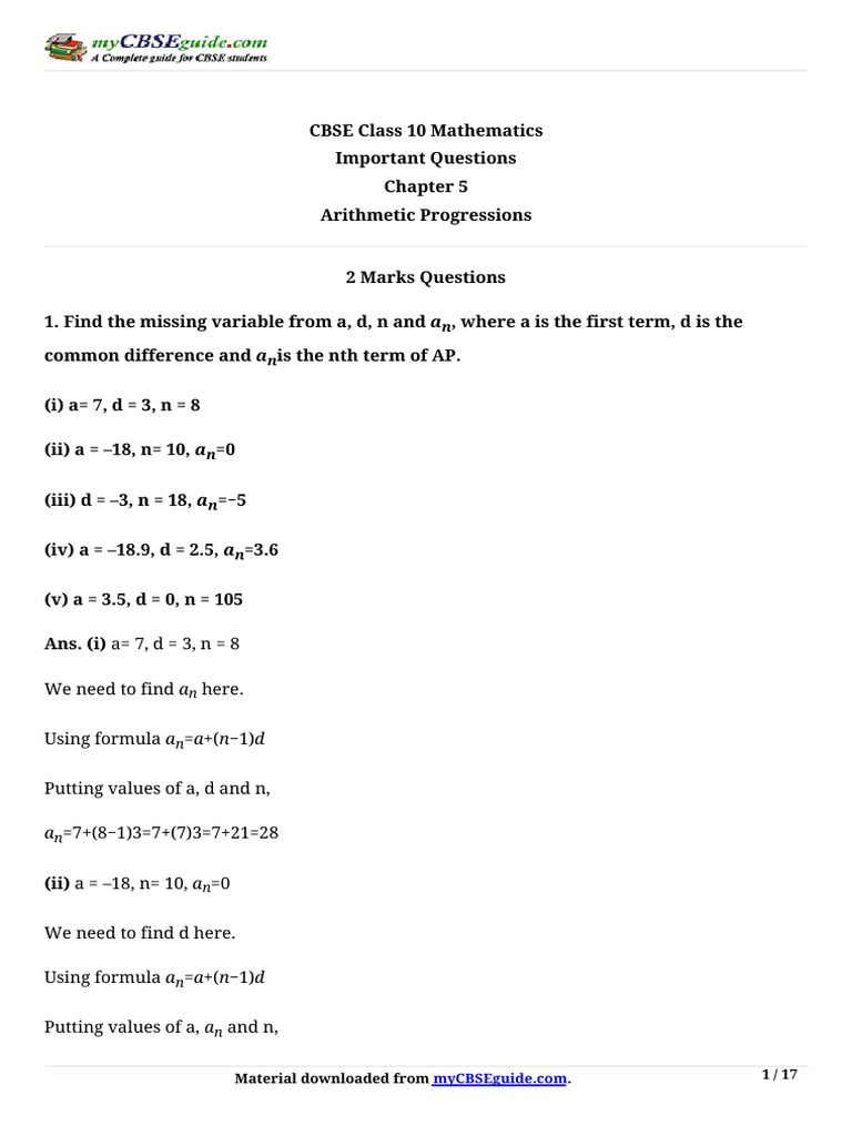 10 Math Imp ch5 2 | PDF | Equations | Discrete Mathematics