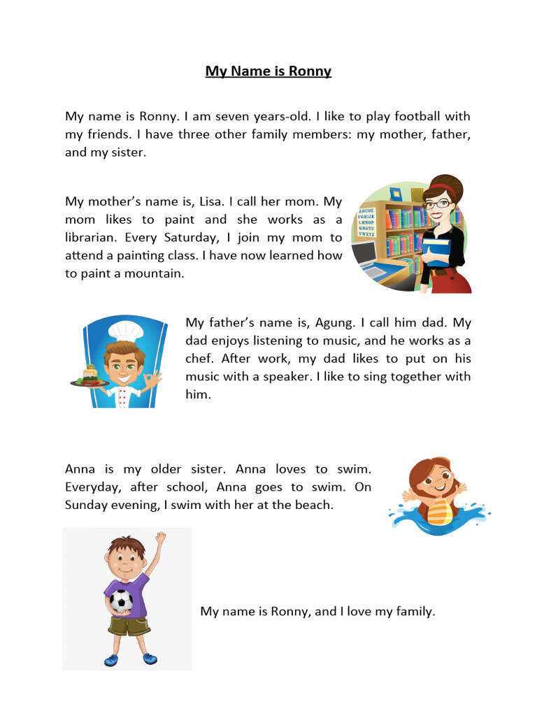 Reading Passage Grade 1 | PDF