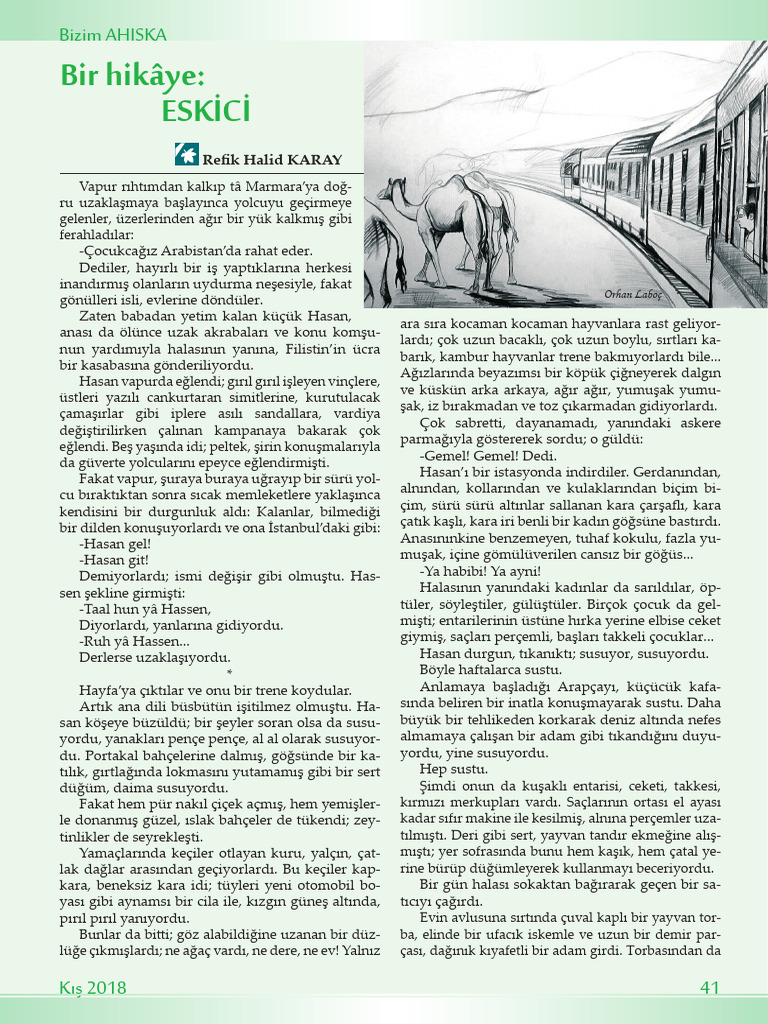 Bir Hikâye: Eskici: Refik Halid KARAY | PDF