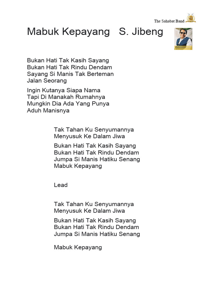 Mabuk Kepayang | PDF | Seni & Disiplin Bahasa | Puisi