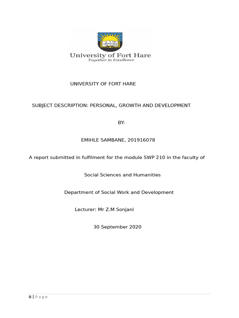 Casework Report Emihle Sambane | PDF | Social Work | Child Protective ...