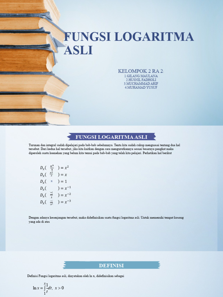 Fungsi Logaritma Asli | PDF
