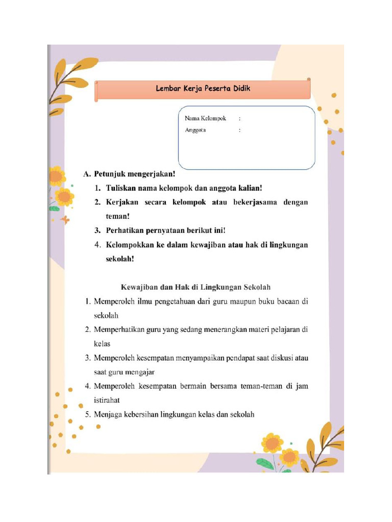 LKPD PPKN Kls 5 | PDF