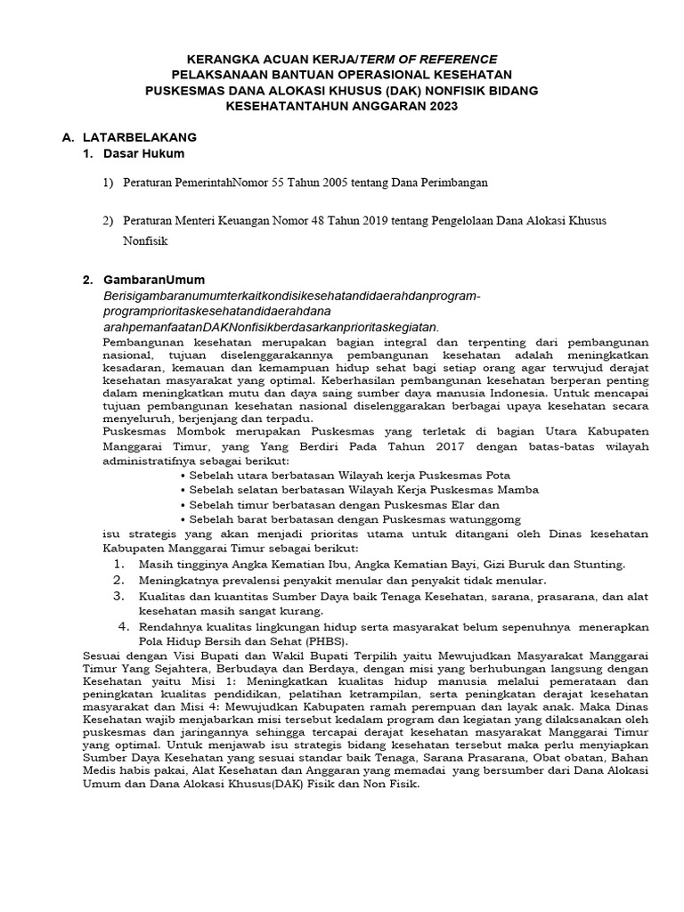 Tor Kia PKM Mombok | PDF